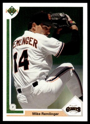 1991 Upper Deck Final Edition Mike Remlinger San Francisco Giants #36F ...