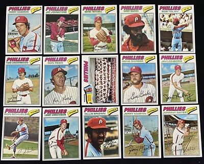 1977 Topps Philadelphia Phillies Lot (15 cards) | eBay