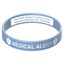 Medical Alert Engraveable Silicone ID Wristband - Inside of Band ...