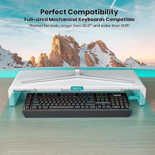 Monitor Stand Riser, Klearlook Foldable, Height Adjustable Computer ...