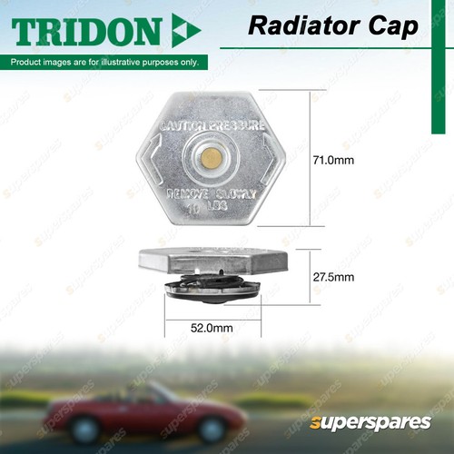 Tridon Radiator Cap for Land Rover Series I 109 2.0L 2.3L 4Cyl 01/1952 ...