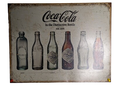 Coca-Cola Tin Sign - Coke - In the Distinctive Bottle - Est. 1886 ...