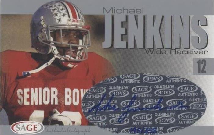 2004 SAGE - Autographs Michael Jenkins #A20 Silver /355 (AU, RC) for ...