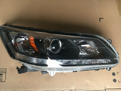 Headlight Black Housing RH Pasger Side Fit 2013-2015 Honda Accord ...