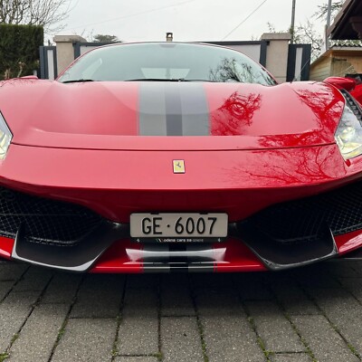Ferrari 488 Pista front number plate frame , no drilling | eBay