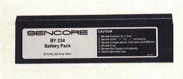 SENCORE LC102 / LC77 Battery Pack, SENCORE BY234 Long Last Rechargeable ...