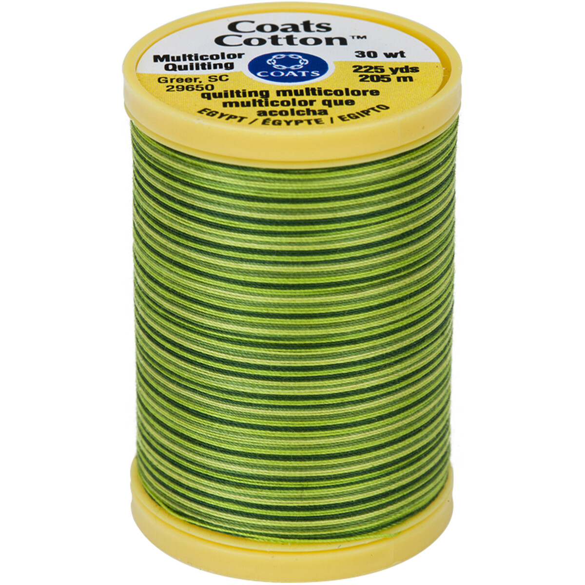 Coats Cotton Machine Quilting Thread Multicolor 225yd-Spring Green ...