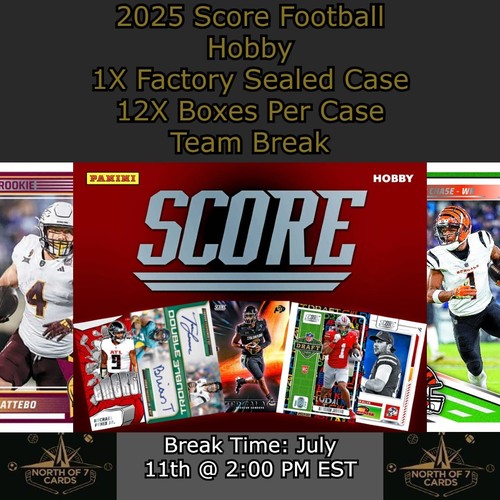 Minnesota Vikings - 2025 Score Football Hobby 1X Case 12X Box Team ...