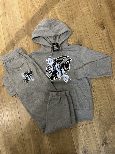 Trapstar TSL Shooters Tracksuit Mens Ice Grey/ blue | eBay UK