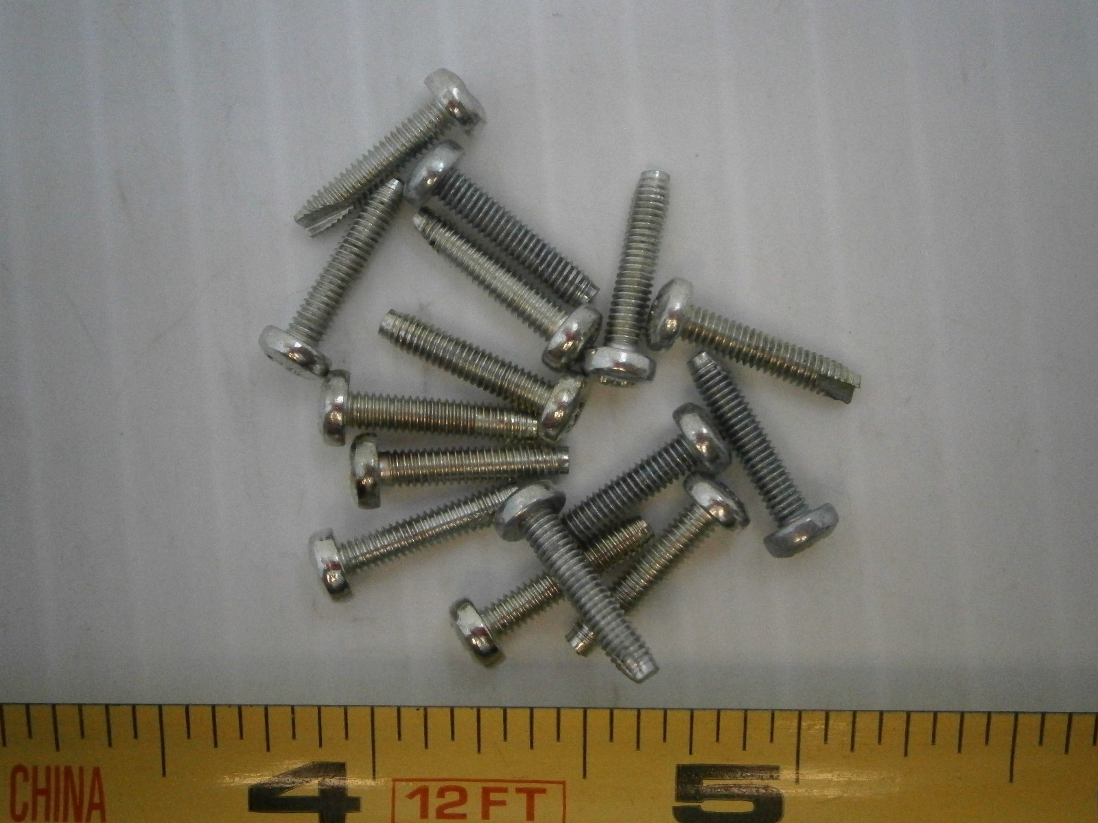 M2.5x12 Pozi Pan Type 23 cut machine screw ms steel zinc plated lot of ...