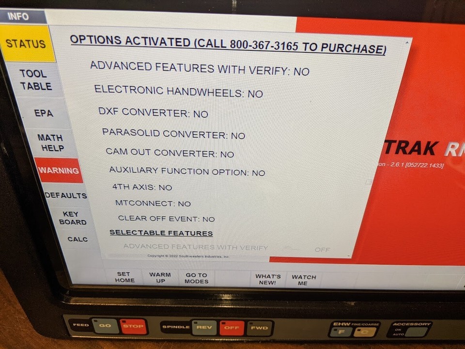 PROTOTRAK RMX CNC OPERATOR INTERFACE PANEL HMI PENDANT 29006-1 AND ...
