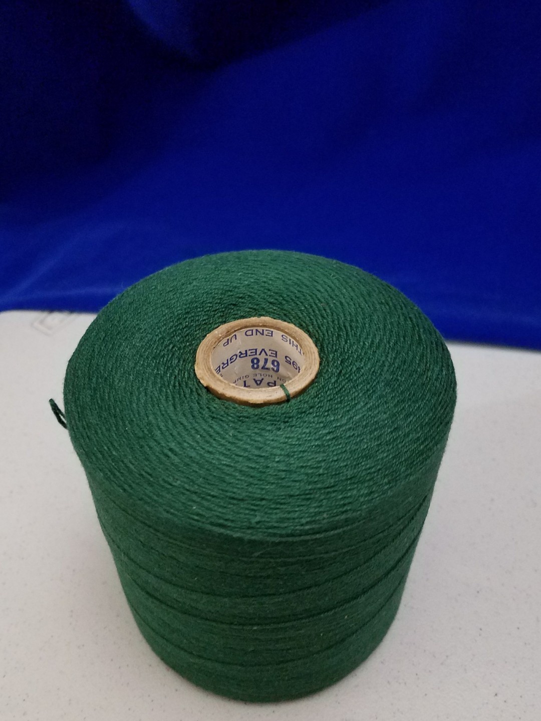 CONE-TUBE/Vtg USA/EVERGREEN/BUTTON HOLE GIMP/RIGHT TWIST/"AMERICAN ...