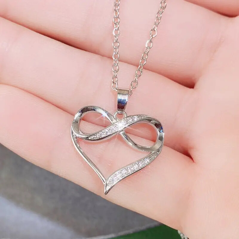 Infinity Heart Pendant Necklace Decorative Jewelry Accessories | eBay