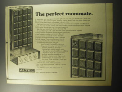 1973 Altec Concept EQ Speaker System Ad - The perfect roommate | eBay
