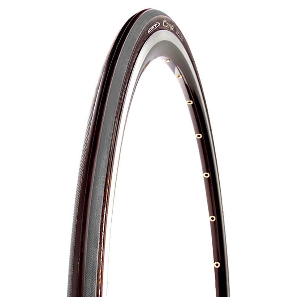CST Czar Comp Tire Black Grey 700x23c Clincher Road Race Fixed Gear ...