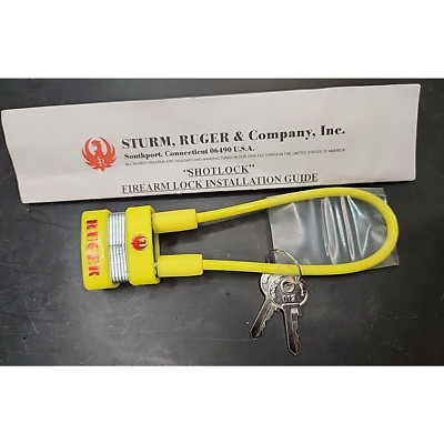 NEW Ruger Original Shot Lock ShotLock Cable Gun Firearm Lock 2 Keys ...