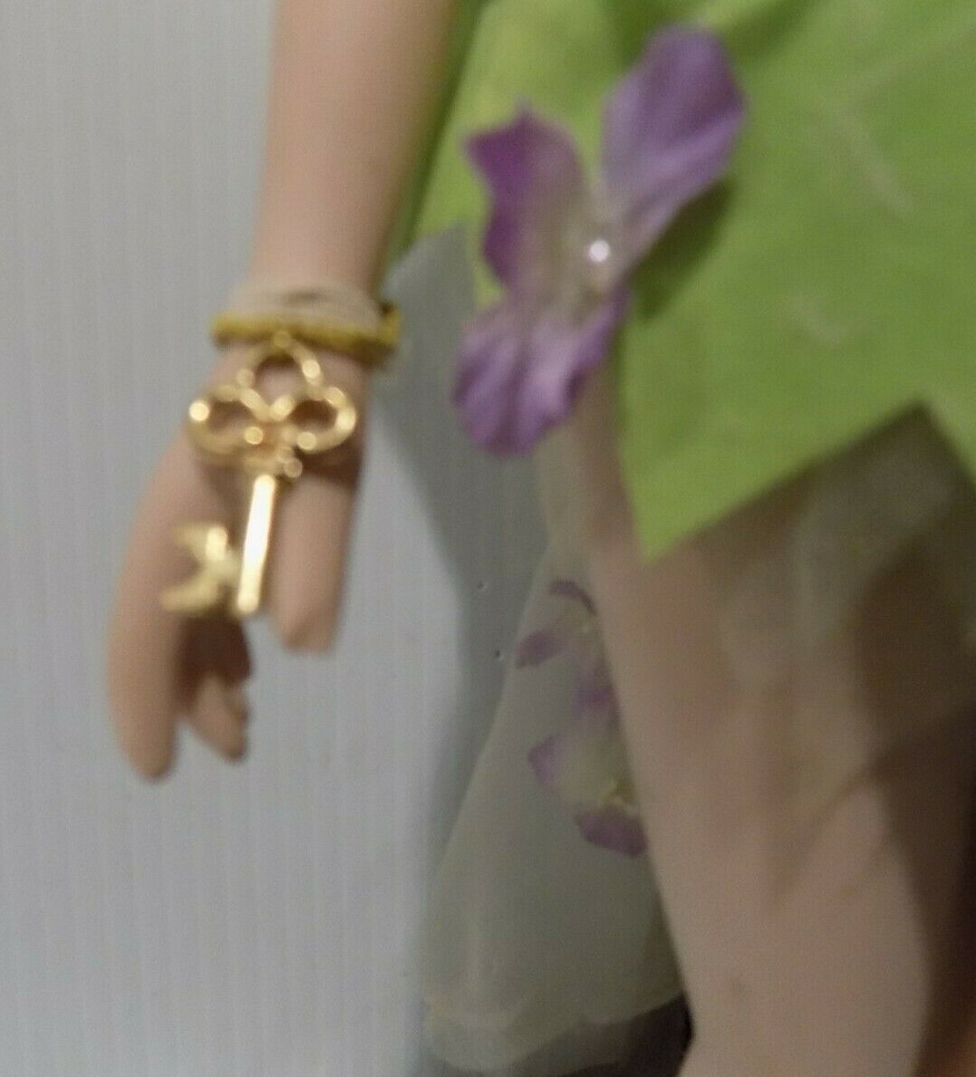 Disney Tinker Bell Brass Key Keepsake Porcelain Doll 13" Tinkerbell ...