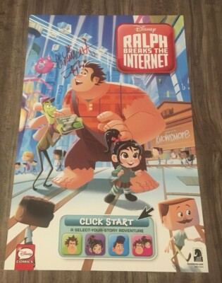 WALT DISNEY WRECK IT RALPH Breaks The Internet SIGNED NYCC Comic Con ...