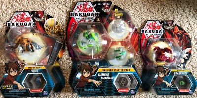 Bakugan Lot - Diamond Maxotaur Ultra Starter Pack, Trhyno Ultra ...