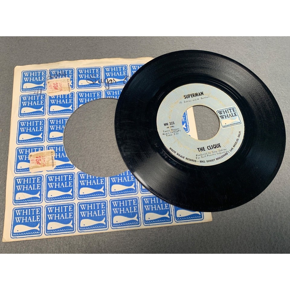 Vintage 45 RPM Vinyl "Superman" & "Sugar on Sunday" By The Clique | eBay
