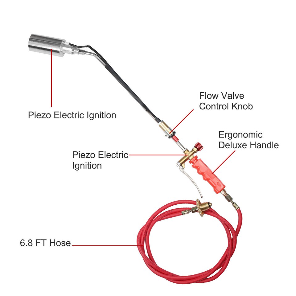 Portable Propane Weed Torch Fire Starter Ice Melter Burner Kit with 79 ...