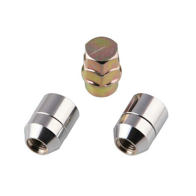 4+1 STEEL WHEEL LOCKS Nut M12x1.5 CHROME LOCKING LUG NUTS For Mounting ...