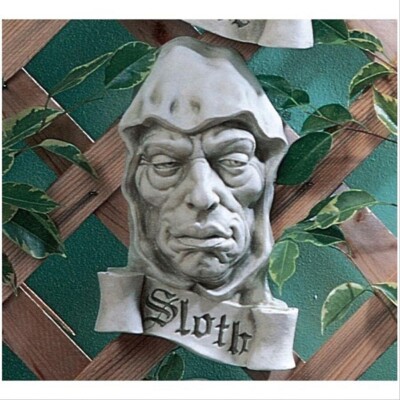 Seven Deadly Sin of Sloth Wall Plaque Christian 7 Cardinal Human Vices ...