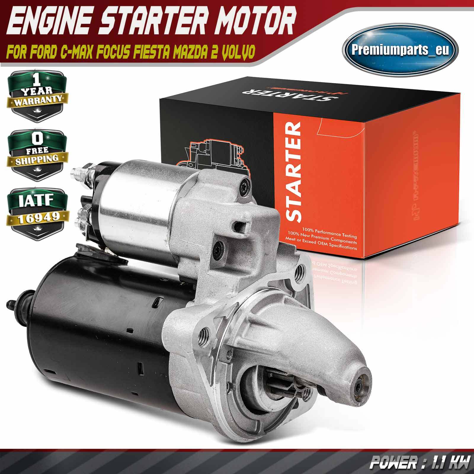 Starter Motor for Ford C-Max Focus Fiesta Mazda 2 Volvo C30 S40 1011331 ...