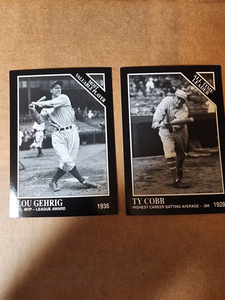 1991 The Sporting Collection Conlon Collection Baseball Cards Lou, Babe ...