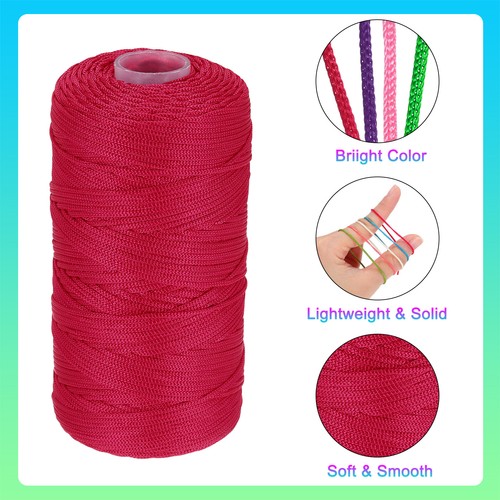 Nylon String Cord 1.5mm x 218Yard Macrame Rope Braided Thread Twine ...