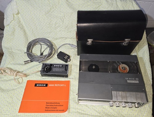 UHER 4000 Report-L Reel to Reel Tape Deck Recorder & Case, 1960s, LOOKS ...