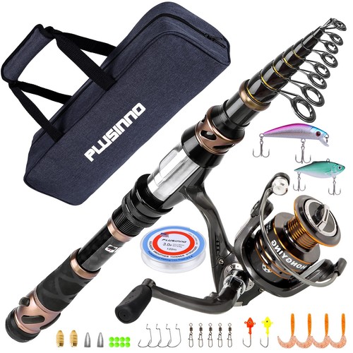 PLUSINNO Fishing Rod & Reel Combo: Toray 24-Ton Carbon Matrix ...