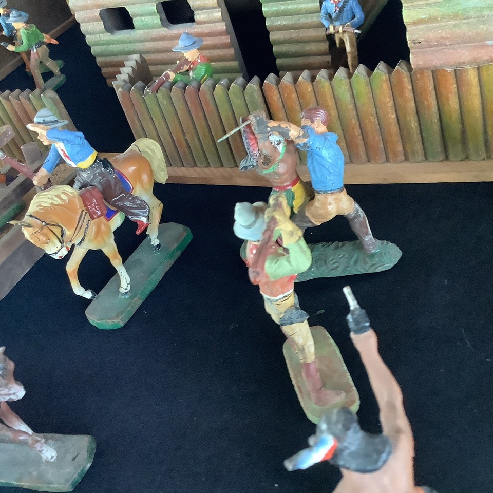 elastolin cowboys and indians | eBay