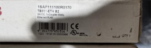 ABB TB511-ETH 1SAP111100R0170 CPU TERMINAL BASE .24VDC 1X COUPLER SLOTS NEW | eBay