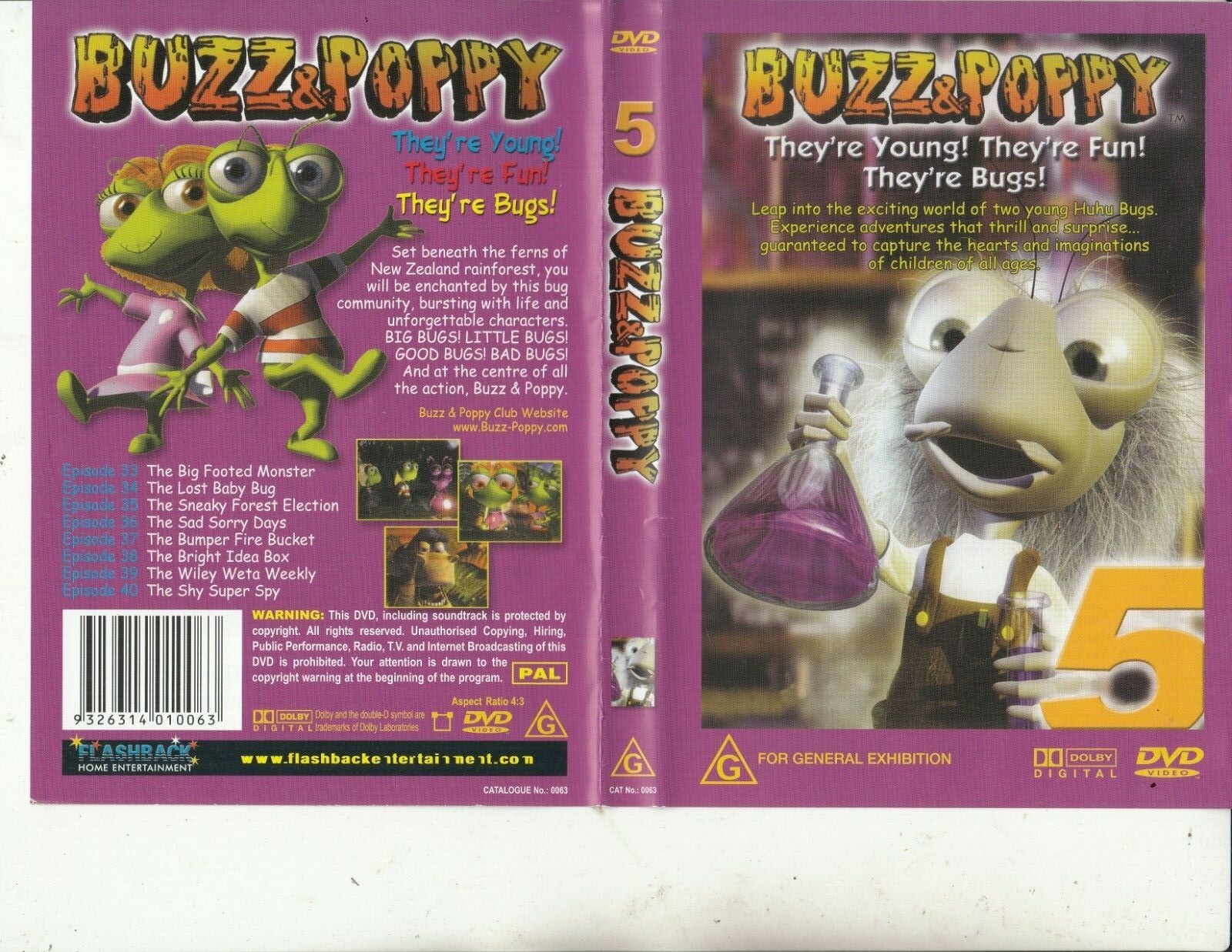Buzz and Poppy-Volume 5-[8 Episodes-33 to 40]-Animated BAP-DVD | eBay