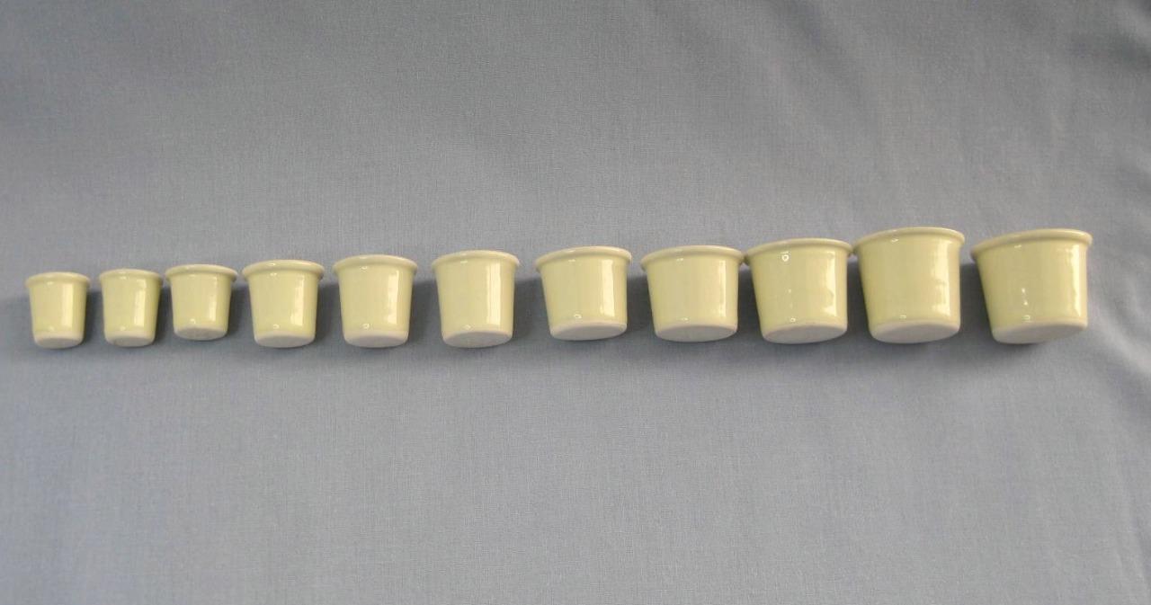 Cream Ceramic Inkwell insert Porcelain inkpot inkwell liner choice of ...