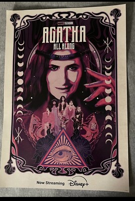 Promo Agatha All Along Hocus Pocus Double Sided Poster Disney | eBay