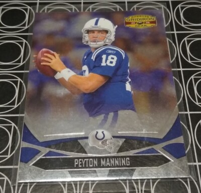 PEYTON MANNING INDIANAPOLIS COLTS 2008 DONRUSS GRIDIRON GEAR CARD ...