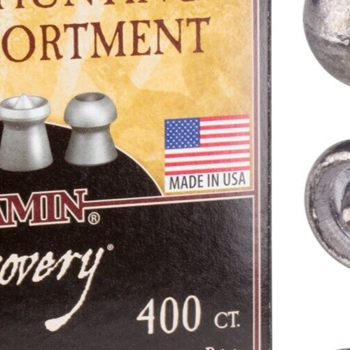 BENJAMIN 400 Count / 4 Type HUNTING PELLET SAMPLER 5.5mm .22 Caliber ...