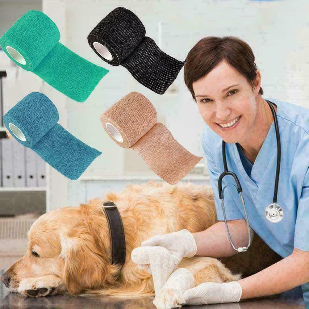 Teddy Dog Vet Wound Elastic Cohesive Bandage Self Adherent Y9D9 Tape ...
