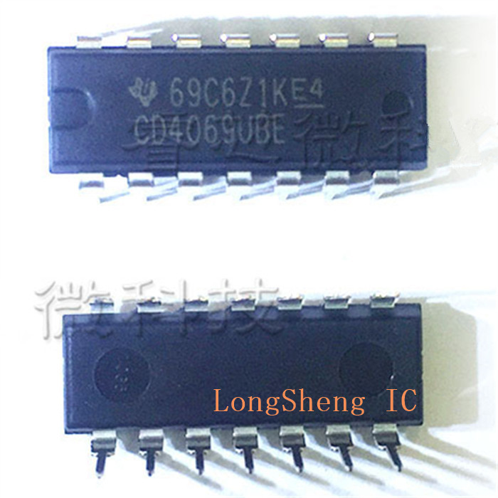 5pcs CD4069 CD4069UBE DIP-14 Unbuffered Hex Inverter New | eBay