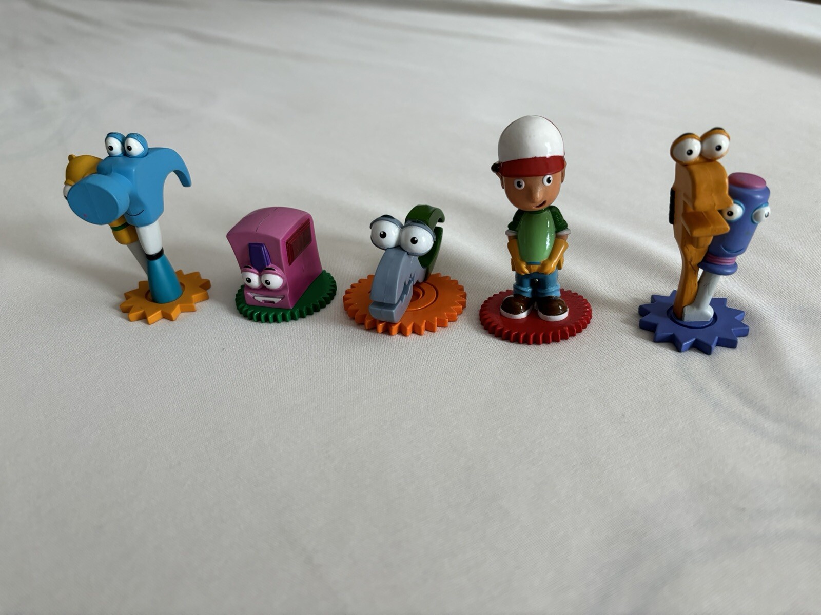 Disney Handy Manny Toy Lot Tools Mini Figure 6 pc. Set~ 1.5"- 3" Cake ...