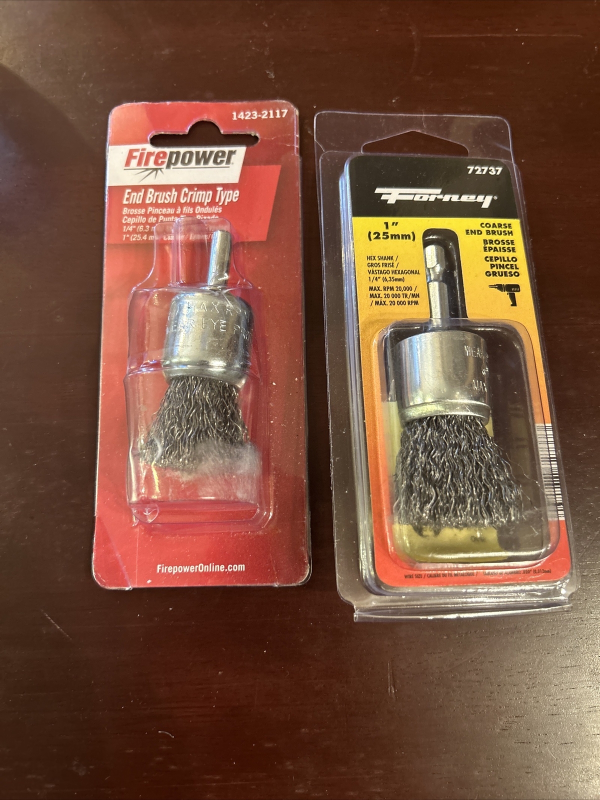 Lot Of 2 Coarse End Brushes Forney 72737 Firepower 1423-2117 New | eBay