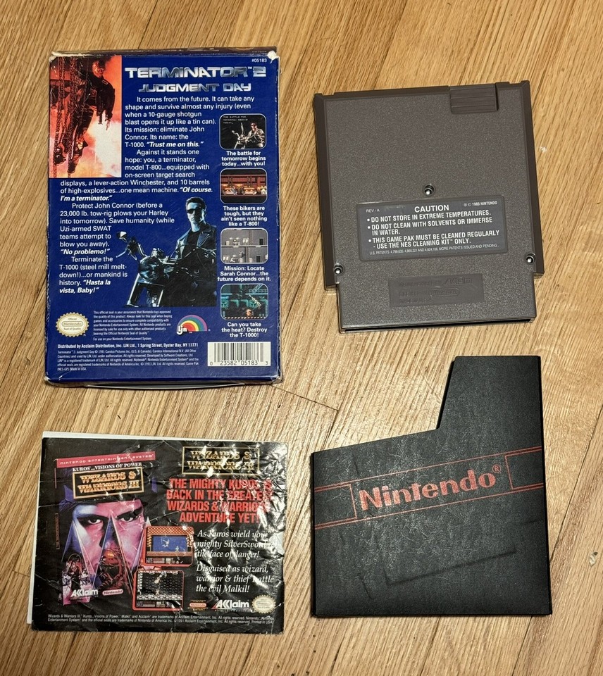 T2: Terminator 2 Judgment Day Game (Nintendo NES, 1992) - Complete in ...