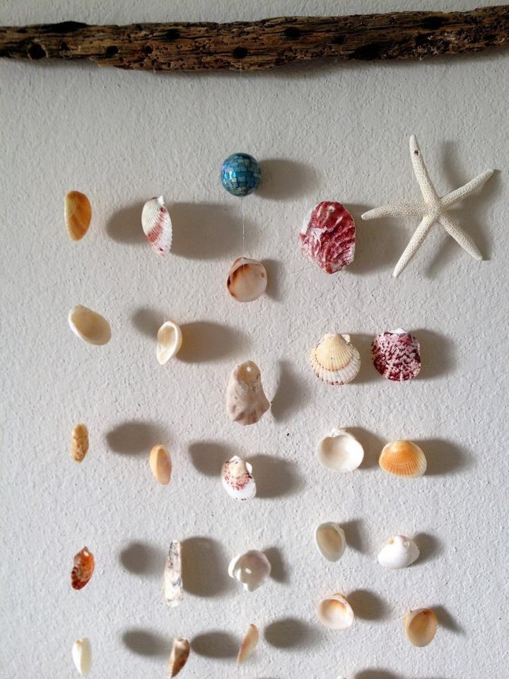 Shell Wind Chimes (Z) Starfish Seashell wind chimes Sun catcher | eBay