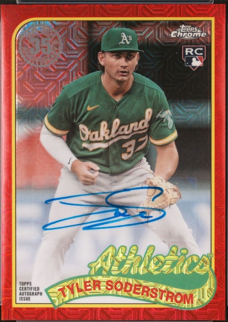 2024 Topps Series 1 - 1989 Topps Chrome Silver Pack Autographs Tyler ...