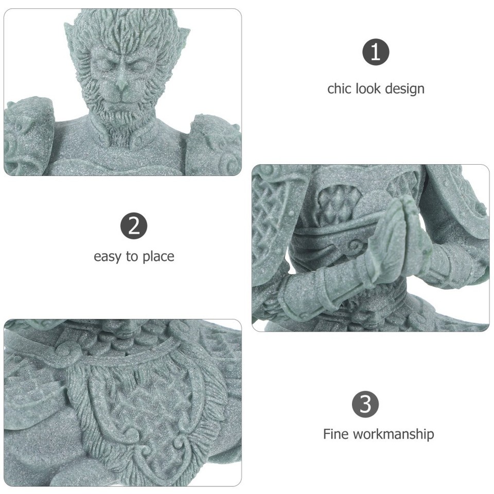 Sandstone Monkey Decoration Tea Pet Monkey Figure Ornament Mini Monkey ...