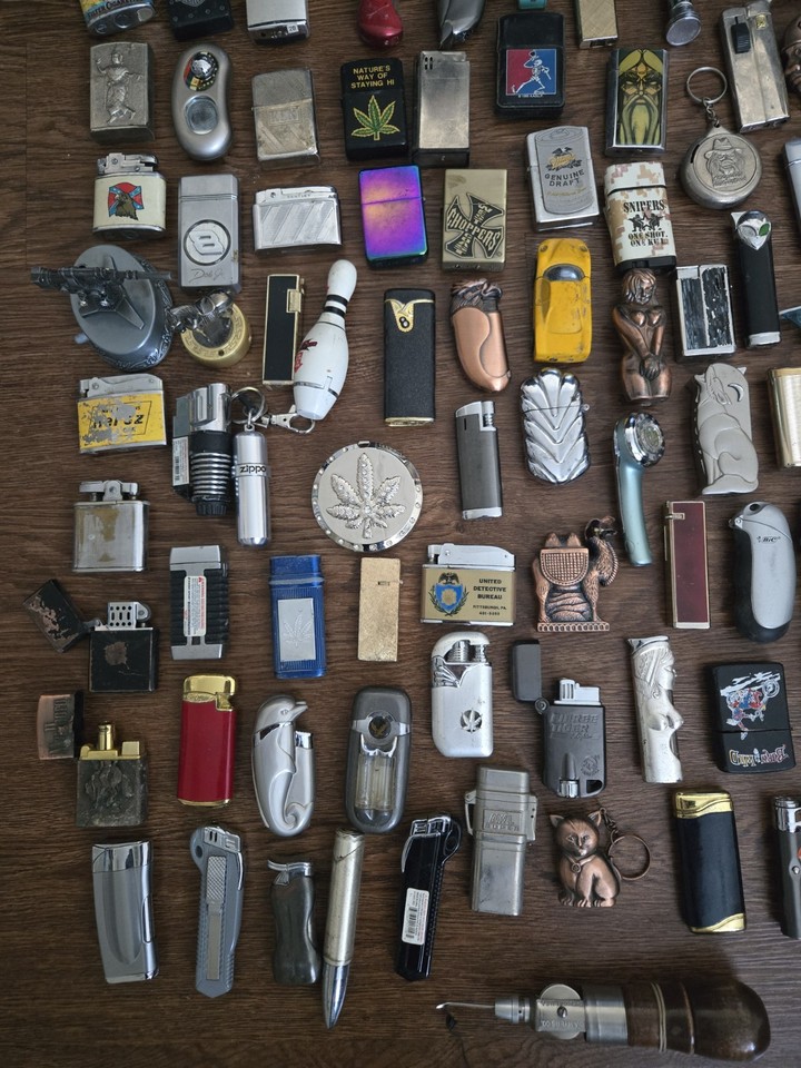 Vintage Modern Collectible Lighters Lot, Assorted Brands, Designs ...