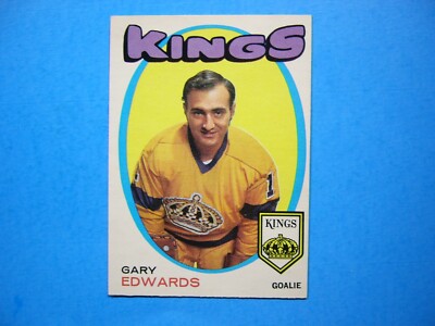 1971/72 O-PEE-CHEE NHL HOCKEY CARD #155 GARY EDWARDS ROOKIE EX/NM NM ...