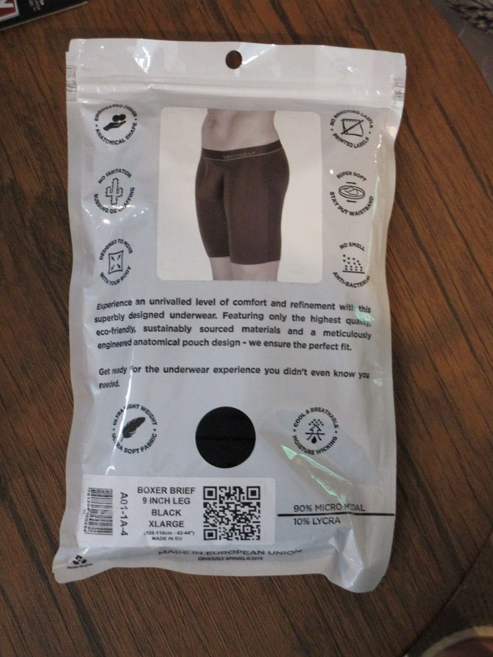 OBVIOUSLY PRIMEMAN 9" ANATOMAX POUCH BOXER BRIEF IN BLACK SIZE XL NEW ...